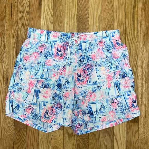 Lilly Pulitzer Mens Swim Trunks